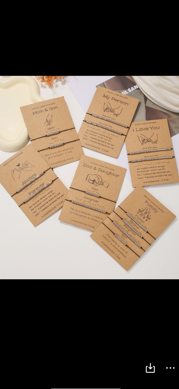 Friendship Morse code - Silverbrookexoxo wholesale only