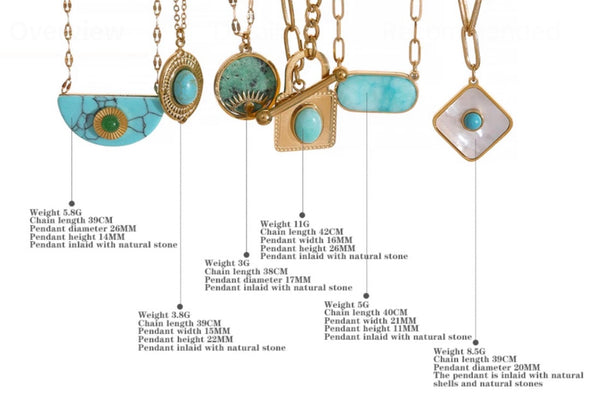 Dainty turquoise necklace - Silverbrookexoxo wholesale only